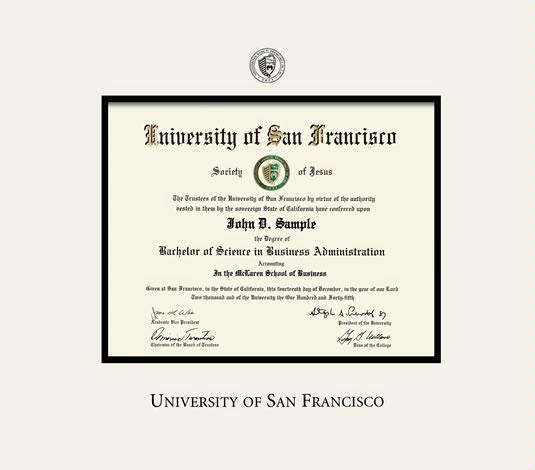 Custom Diploma Frames & Certificate Frames - Framing Success: U. of San ...