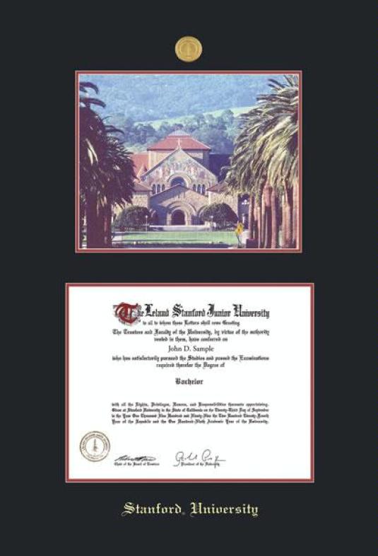 Custom Diploma Frames & Certificate Frames - Framing Success: Stanford ...