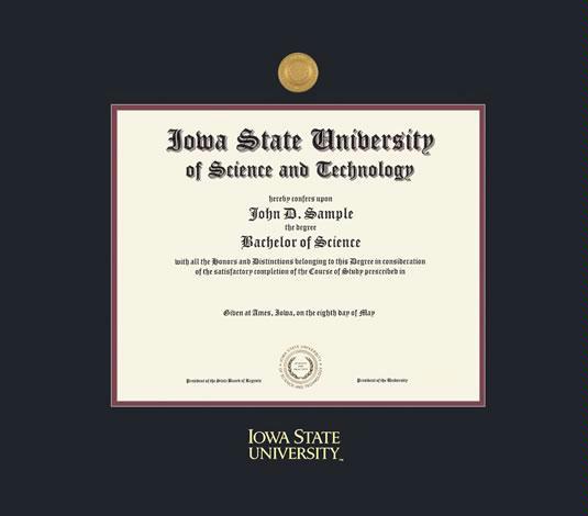 Custom Diploma Frames & Certificate Frames - Framing Success: Iowa ...
