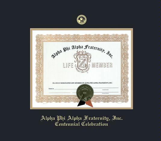 Custom Diploma Frames & Certificate Frames - Framing Success: Alpha Phi ...