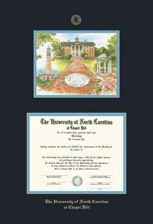 Custom Diploma Frames & Certificate Frames - Framing Success: UNC ...