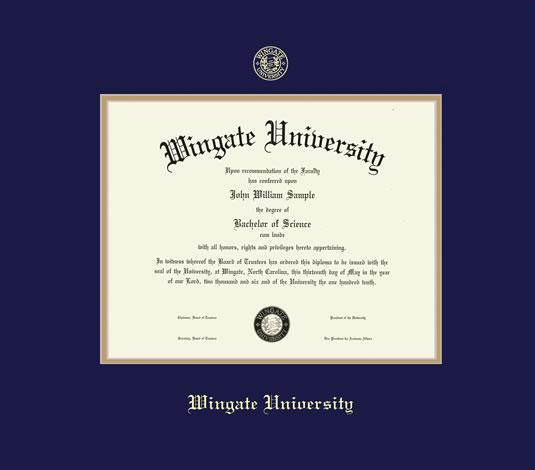 Custom Diploma Frames & Certificate Frames - Framing Success: Wingate U ...