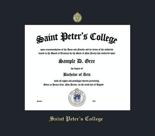 Custom Diploma Frames & Certificate Frames - Framing Success: St. Peter ...