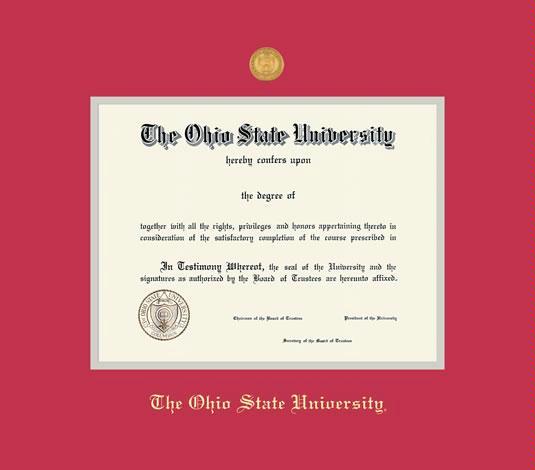 Custom Diploma Frames & Certificate Frames - Framing Success: The Ohio ...