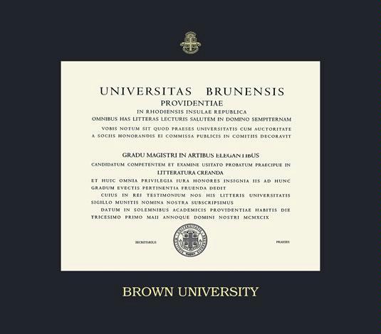 Brown University Degree