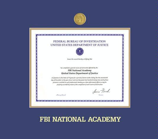Custom Diploma Frames & Certificate Frames - Framing Success: FBI ...