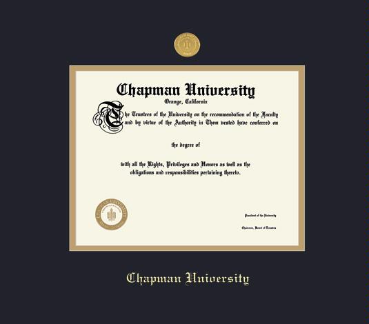 Custom Diploma Frames & Certificate Frames - Framing Success: Chapman U ...