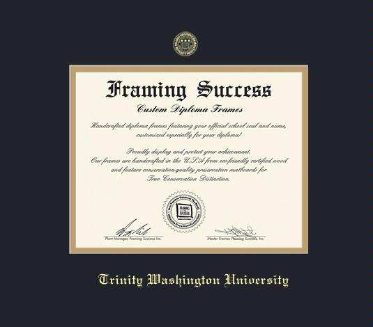 Custom Diploma Frames & Certificate Frames - Framing Success: Trinity ...