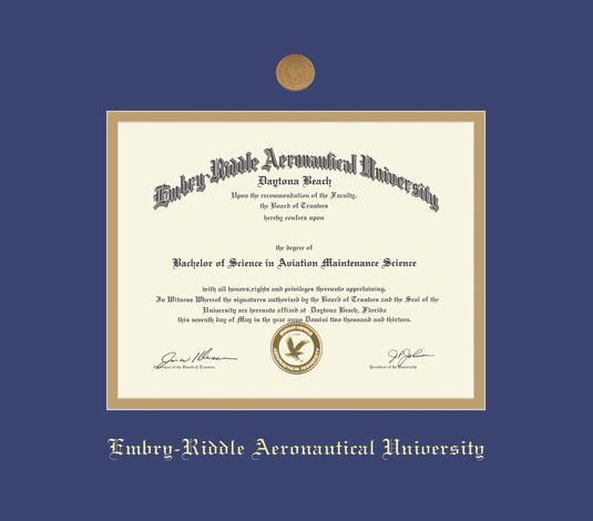 Custom Diploma Frames & Certificate Frames - Framing Success: Embry ...