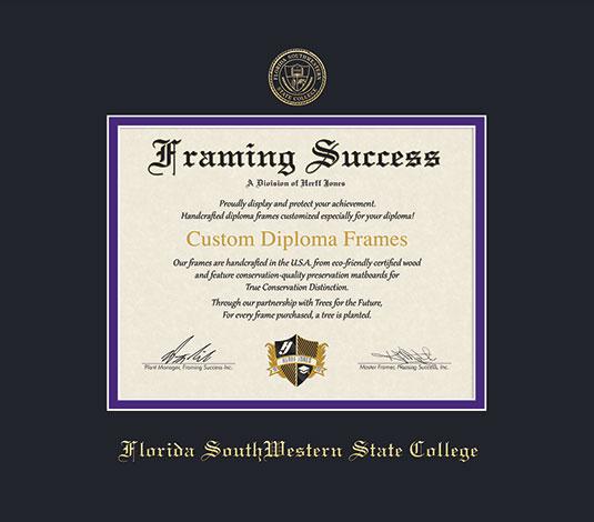 Custom Diploma Frames & Certificate Frames - Framing Success: Florida ...