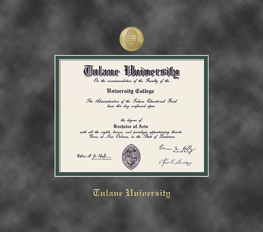 Custom Diploma Frames & Certificate Frames - Framing Success: Tulane U ...