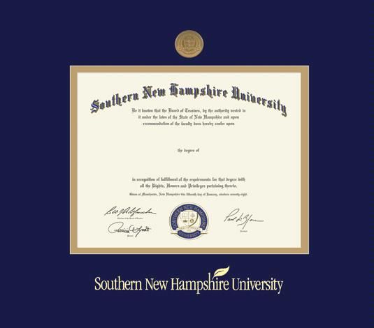 Custom Diploma Frames & Certificate Frames - Framing Success: SNHU BA ...