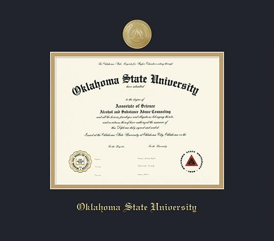 Custom Diploma Frames & Certificate Frames - Framing Success: OSU Tulsa ...