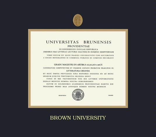 Custom Diploma Frames & Certificate Frames - Framing Success: Brown ...