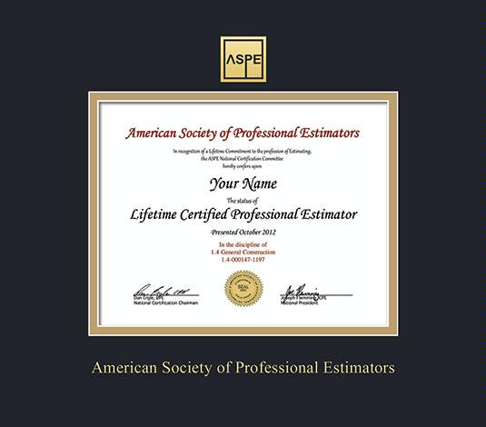 Custom Diploma Frames & Certificate Frames - Framing Success: ASPE Lifetime Member Frame (submit ...