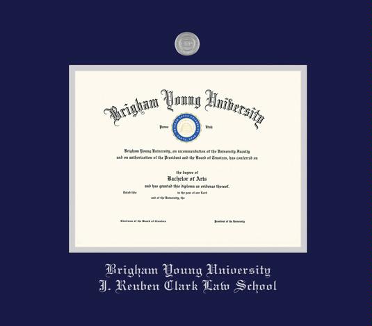 Custom Diploma Frames & Certificate Frames - Framing Success: BYU Law ...