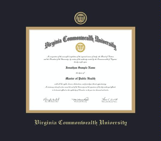 Custom Diploma Frames & Certificate Frames - Framing Success: VCU (7/15 ...
