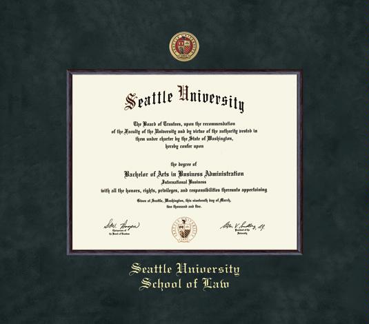 Custom Diploma Frames & Certificate Frames - Framing Success: Seattle U ...