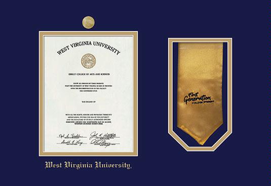 Custom Diploma Frames & Certificate Frames - Framing Success: WVU BA/MA ...
